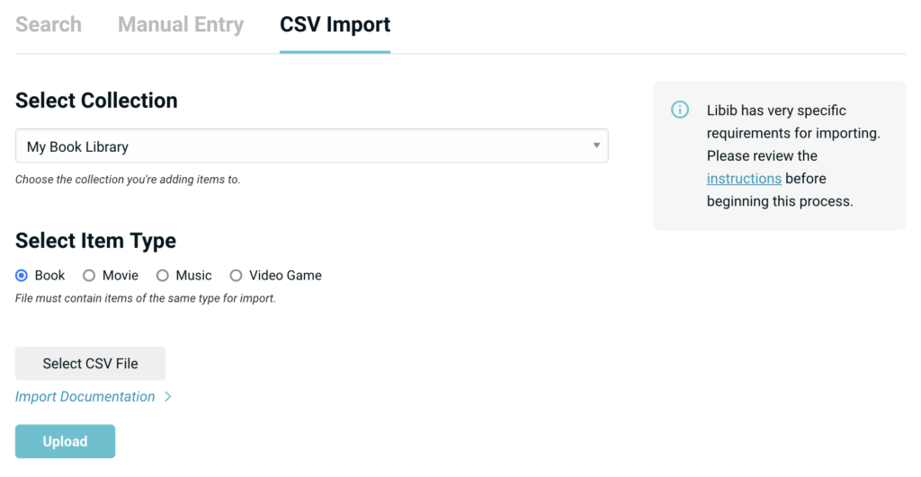 Add Items | Libib Support Center